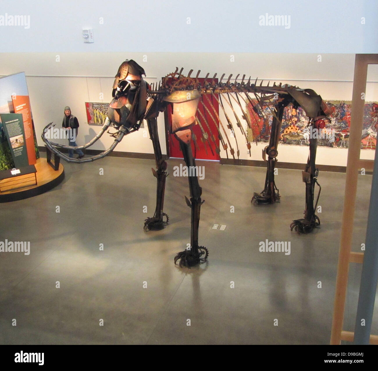 Scrap Metal Mammoth Skeleton Sculptor Jud Turner latest piece is a life ...