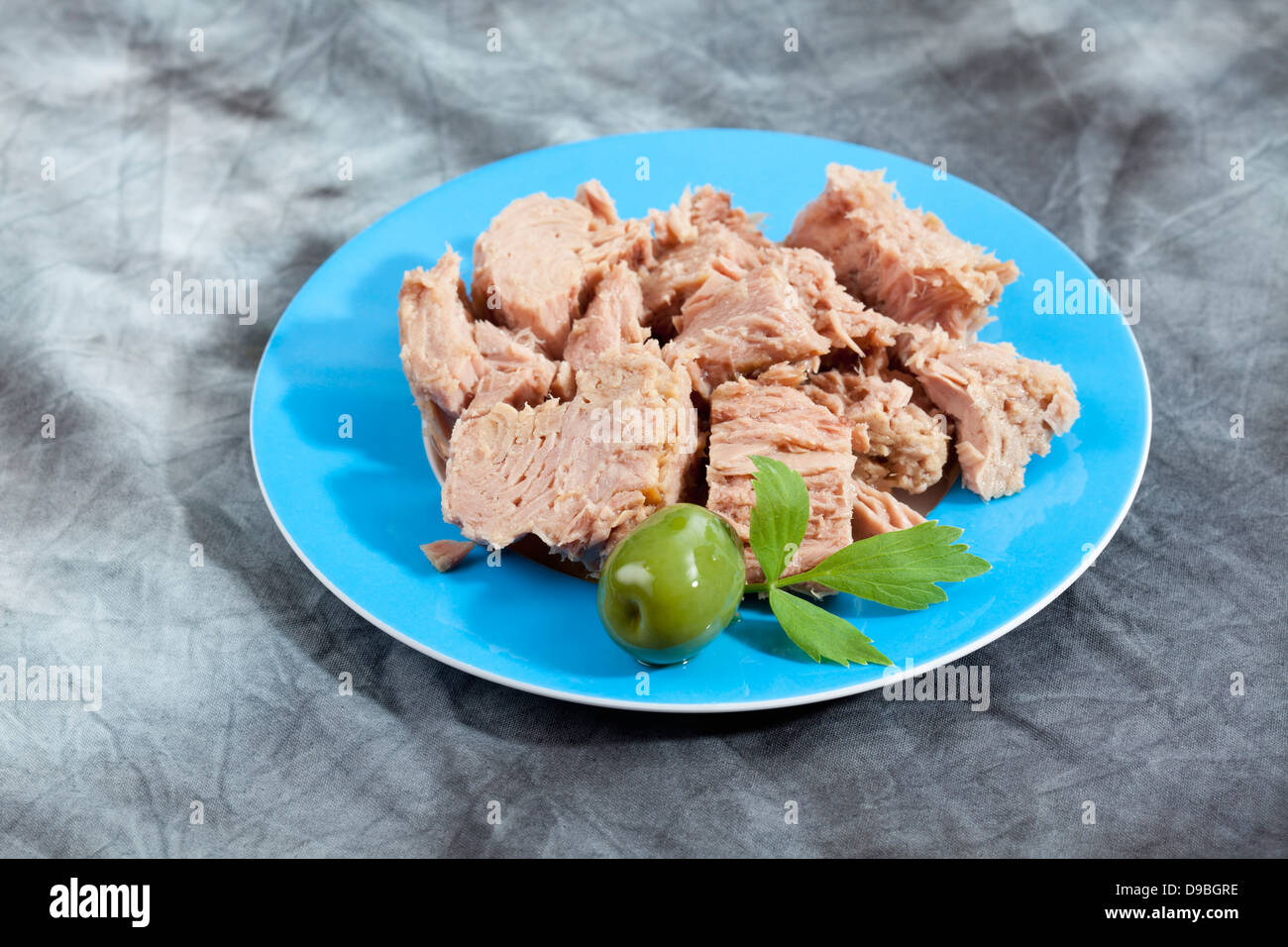 Plate of tuna on textile hi-res stock photography and images - Alamy