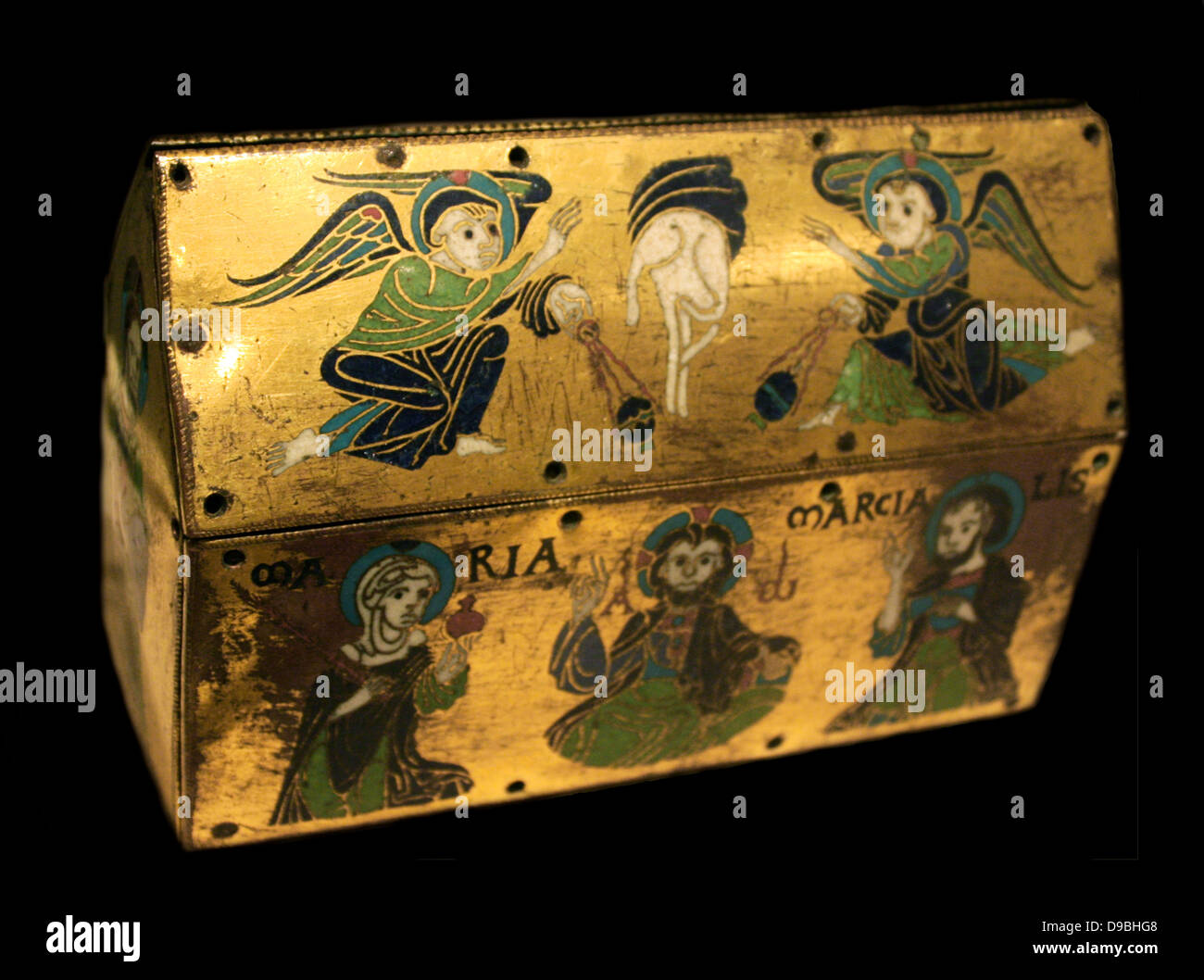 Chasse of Champagnat. Champleve enamel on gilded copper. French ...