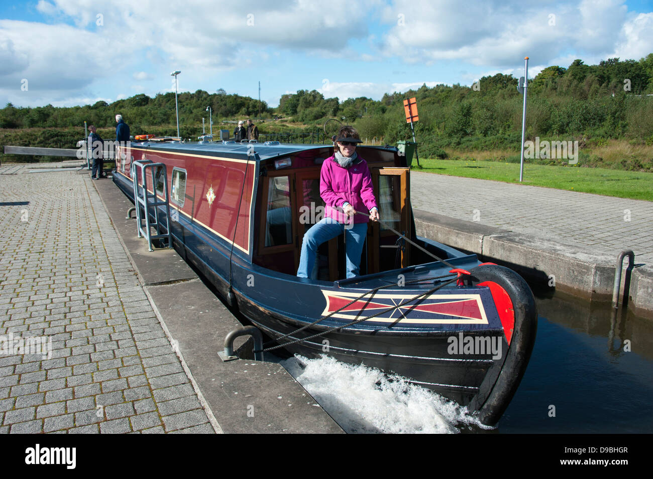 Sluice, Boat, Union Canal, Bonnybridge, Falkirk, Scotland, Great ...