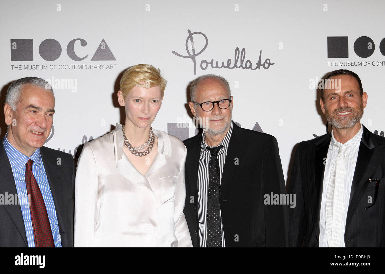 Tilda Swinton with Andrea Morante and Guests Grand opening of Pomellato ...
