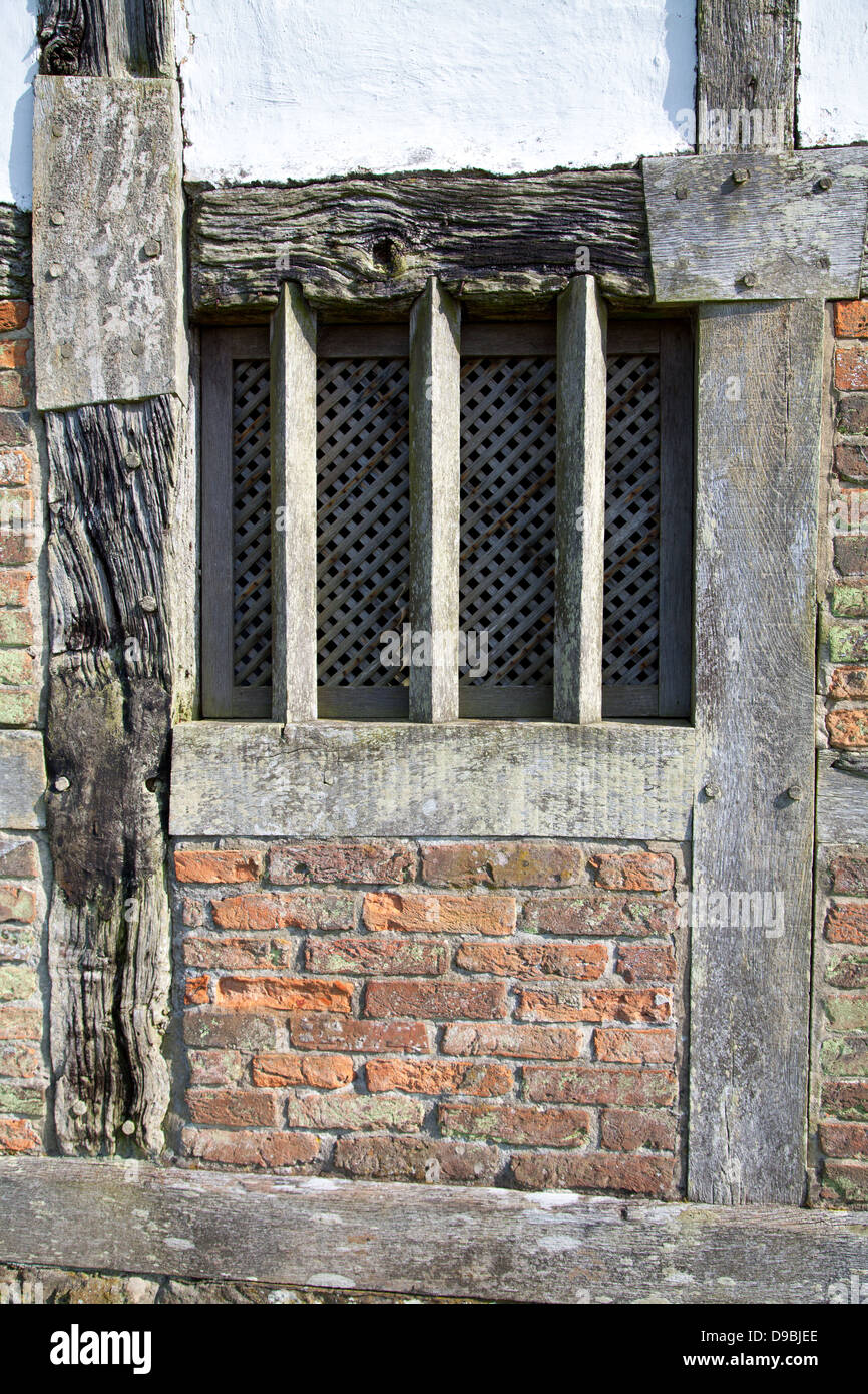 Detail of exterior diamond-section mullions / windows of Pendean, a ...
