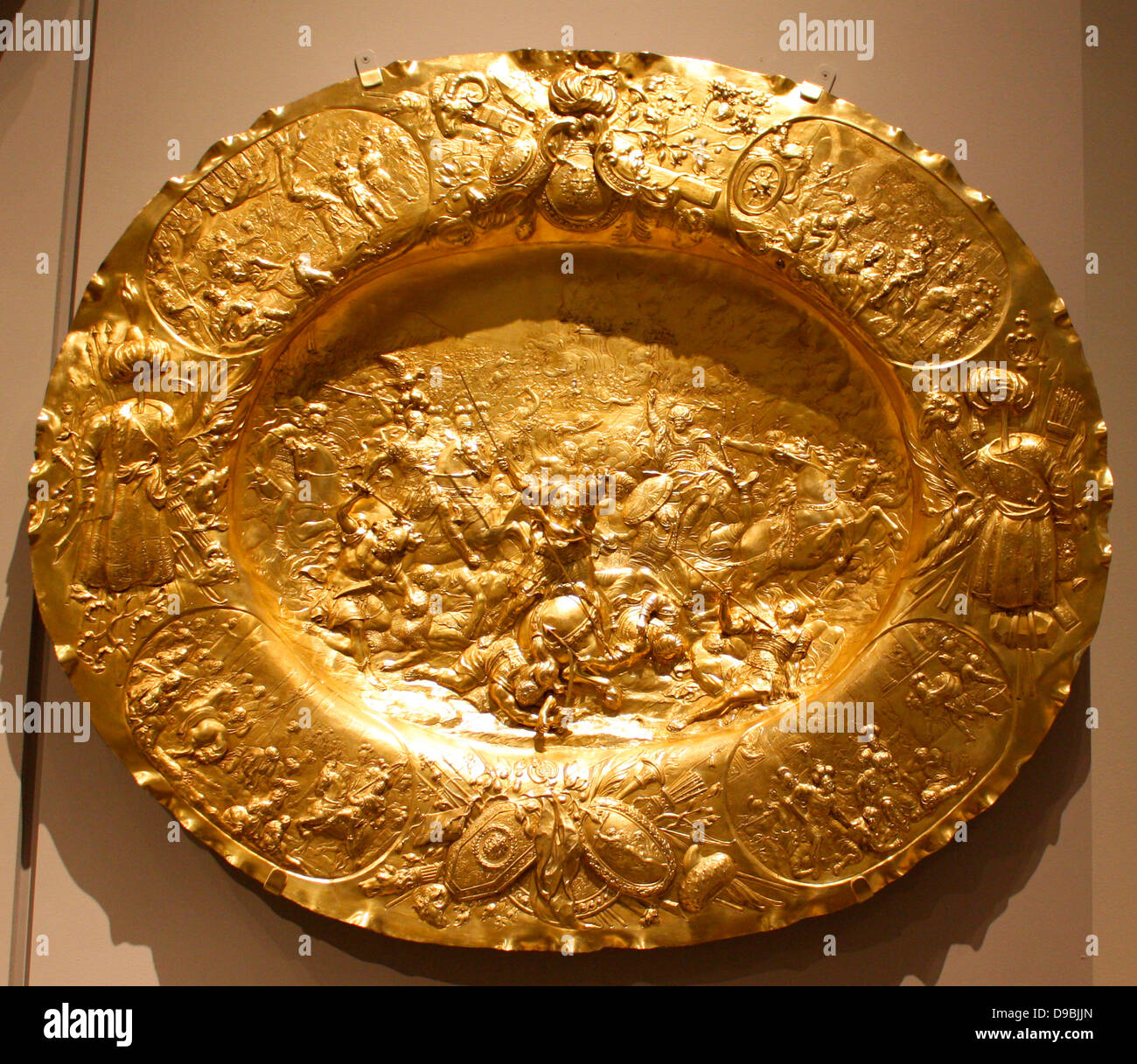 Dish. Elkington & Co. English (Birmingham), 1883. Electroformed copper ...