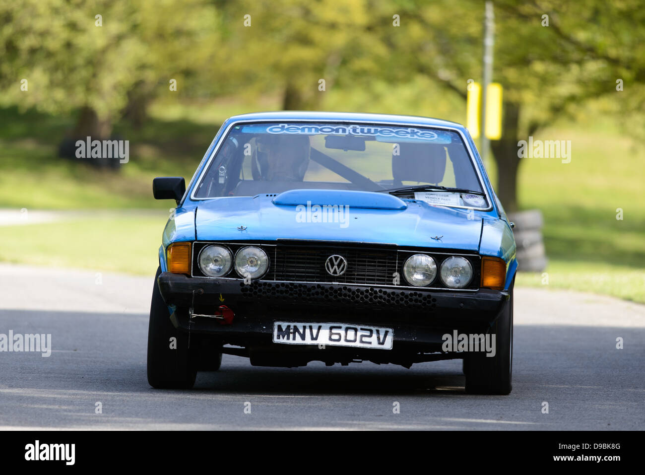 A car racing around Crystal Palace Park in London for the Motorsport at ...