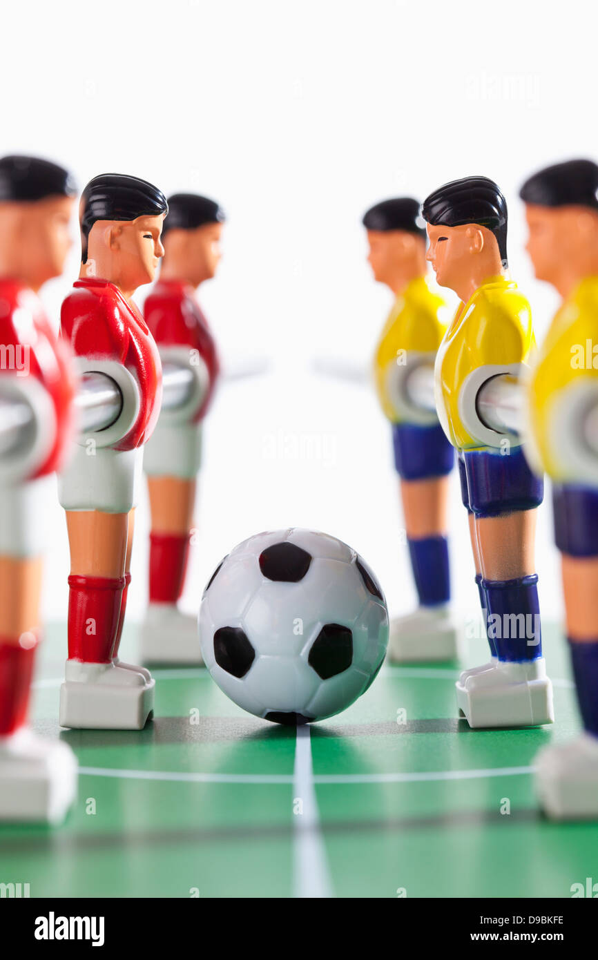 Figurines of table football Stock Photo - Alamy