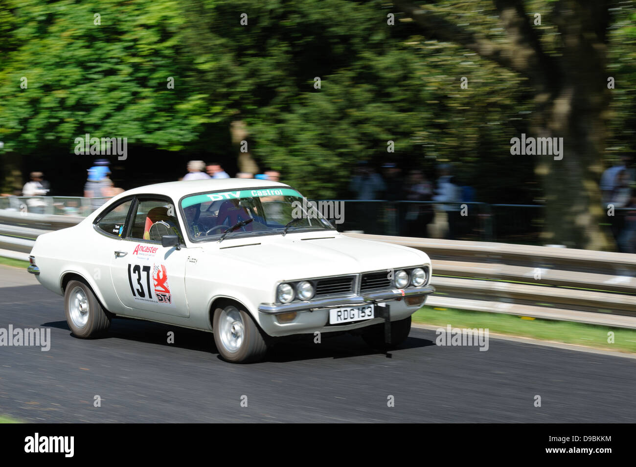 A car racing around Crystal Palace Park in London for the Motorsport at ...