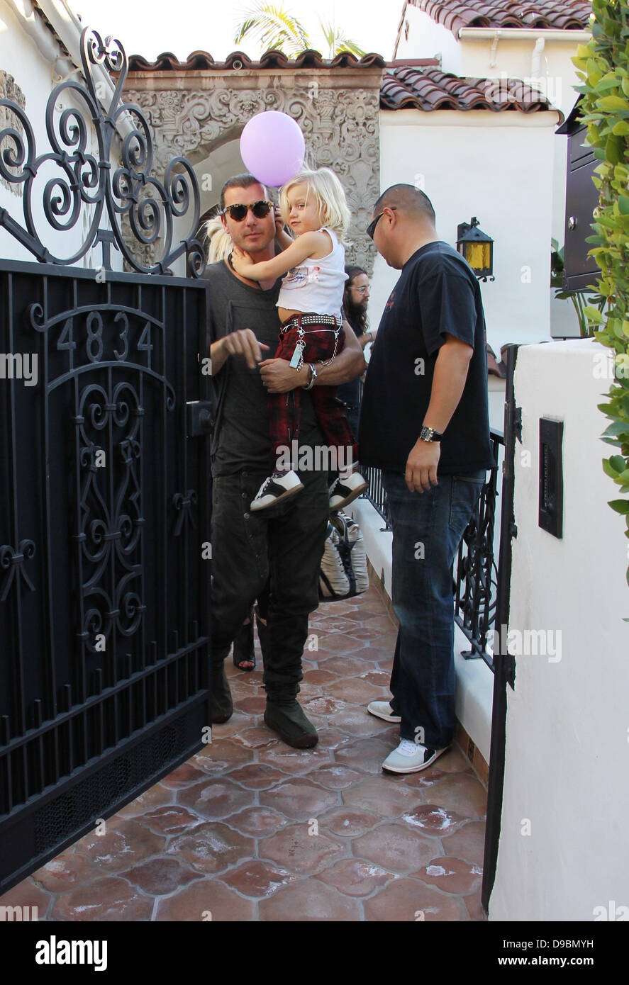 Gavin Rossdale and his son Zuma Rossdale leaving a friends home in Los ...