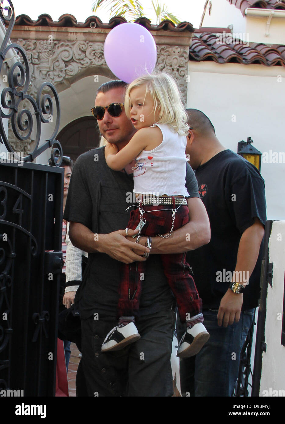 Gavin Rossdale and his son Zuma Rossdale leaving a friends home in Los ...