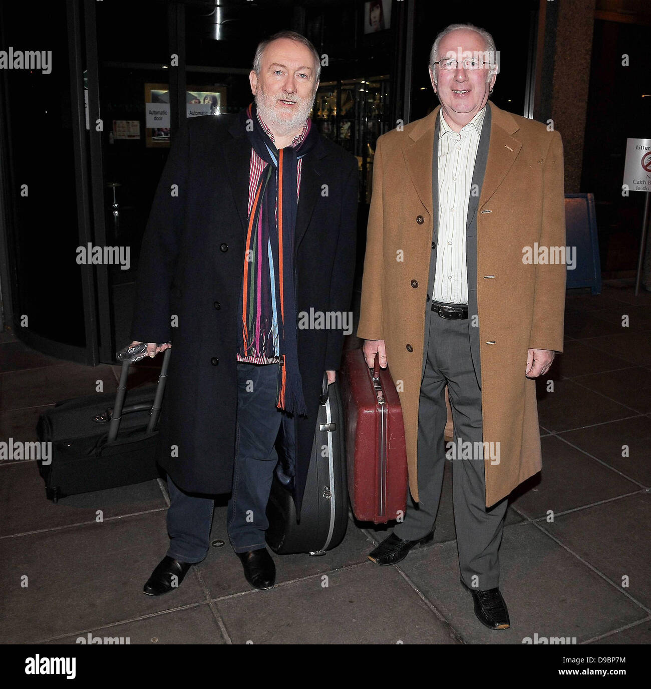 Mick Foster and Tony Allen Celebrities outside the RTE studios for 'The ...