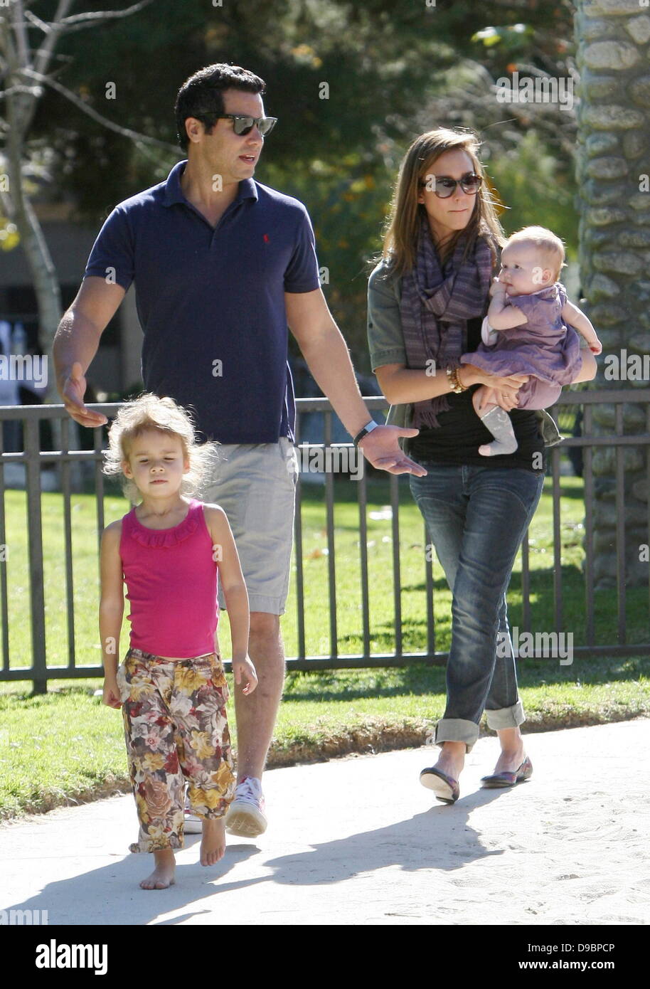 Jessica Alba and Cash Warren take their children Honor Marie Warren and ...