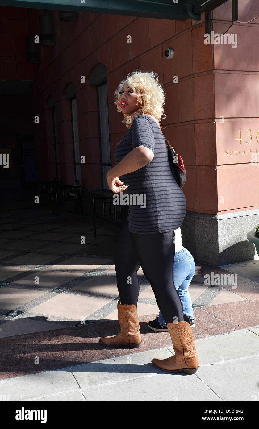 Amazon Ashley out and about on Bedford Drive Los Angeles, California ...