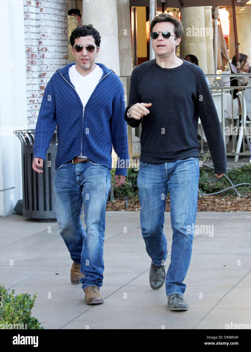 Jason Bateman and a friend are seen walking through The Grove West ...
