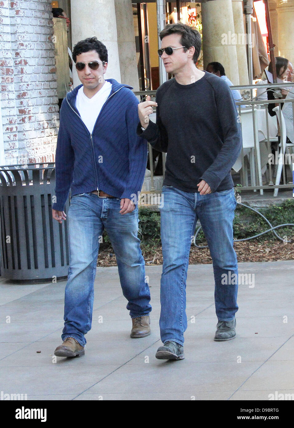 Jason Bateman and a friend are seen walking through The Grove West ...
