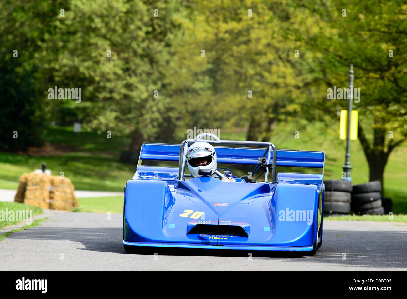 A car racing around Crystal Palace Park in London for the Motorsport at ...