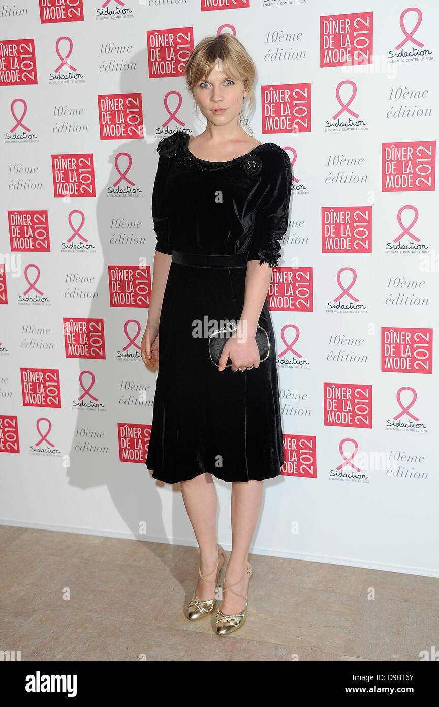 Clemence Posey Sidaction Gala Dinner 2012 at Pavillon d'Armenonville ...