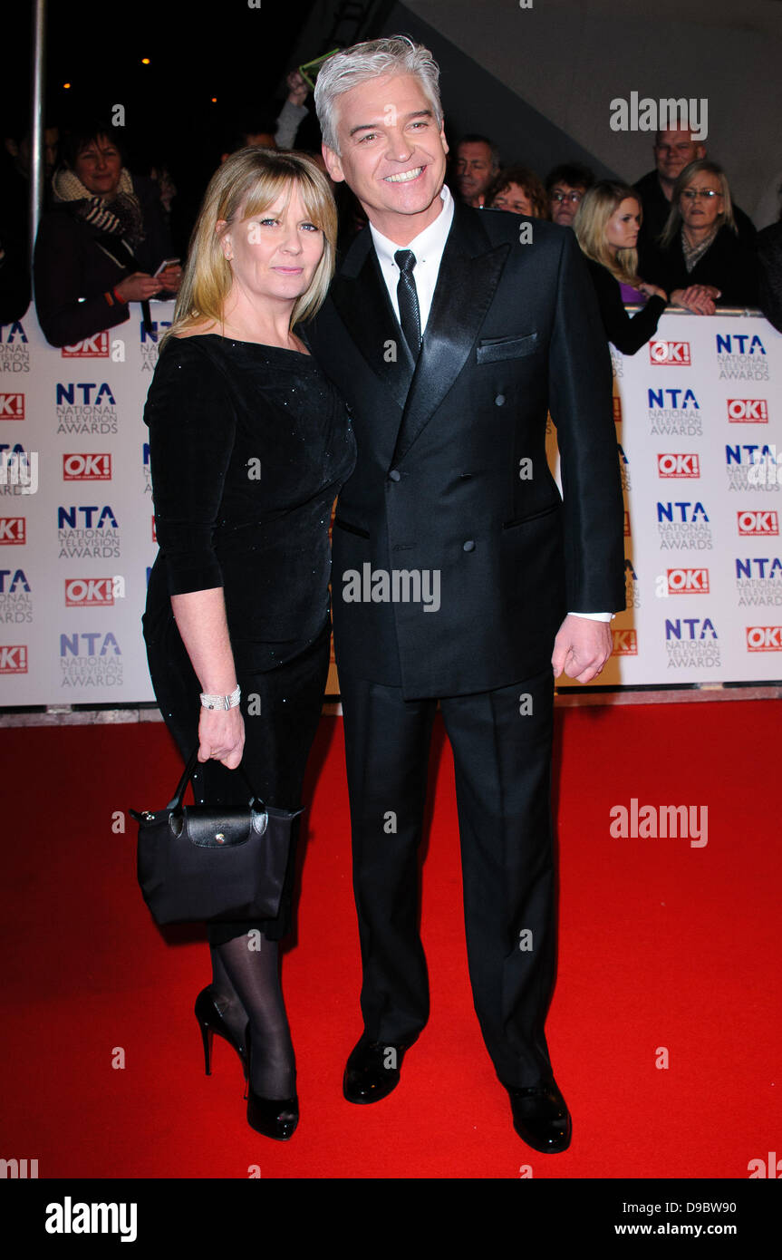 Phillip Schofield and wife, Stephanie National Television Awards 2012 ...