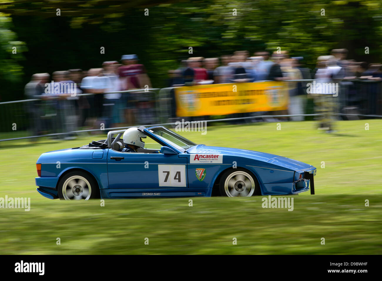 A car racing around Crystal Palace Park in London for the Motorsport at ...
