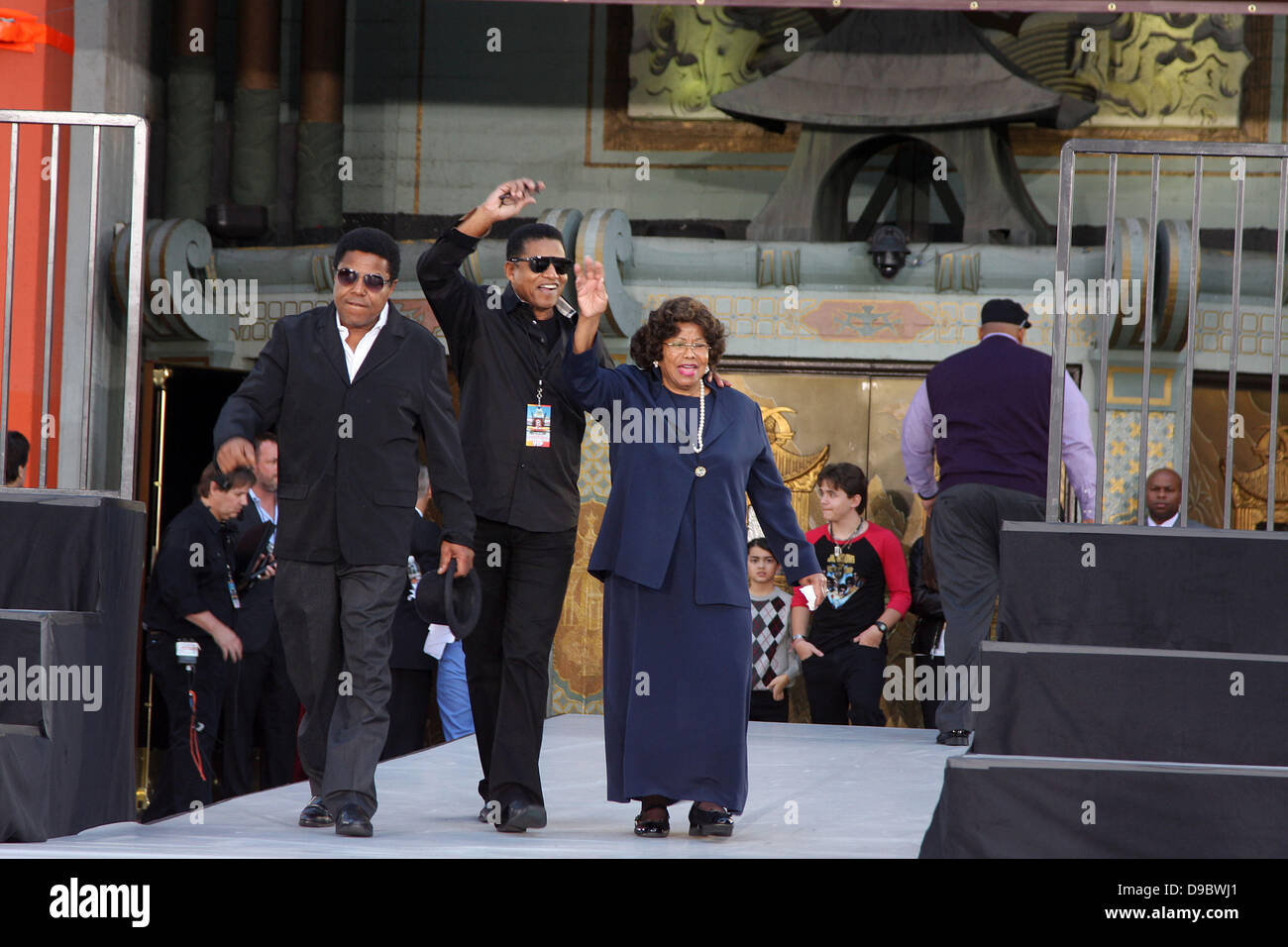Tito Jackson, Jackie Jackson, Katherine Jackson at the Michael Jackson ...