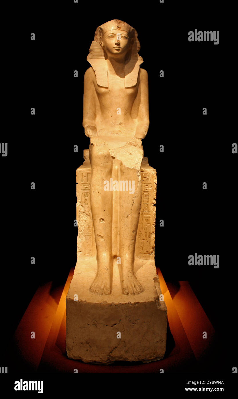 Seated Statue of Queen Hatshepsut circa 1473–1458 B.C. Egypt, Upper ... Seated Statue of Queen Hatshepsut circa 1473–1458 B.C. Egypt, Upper ...