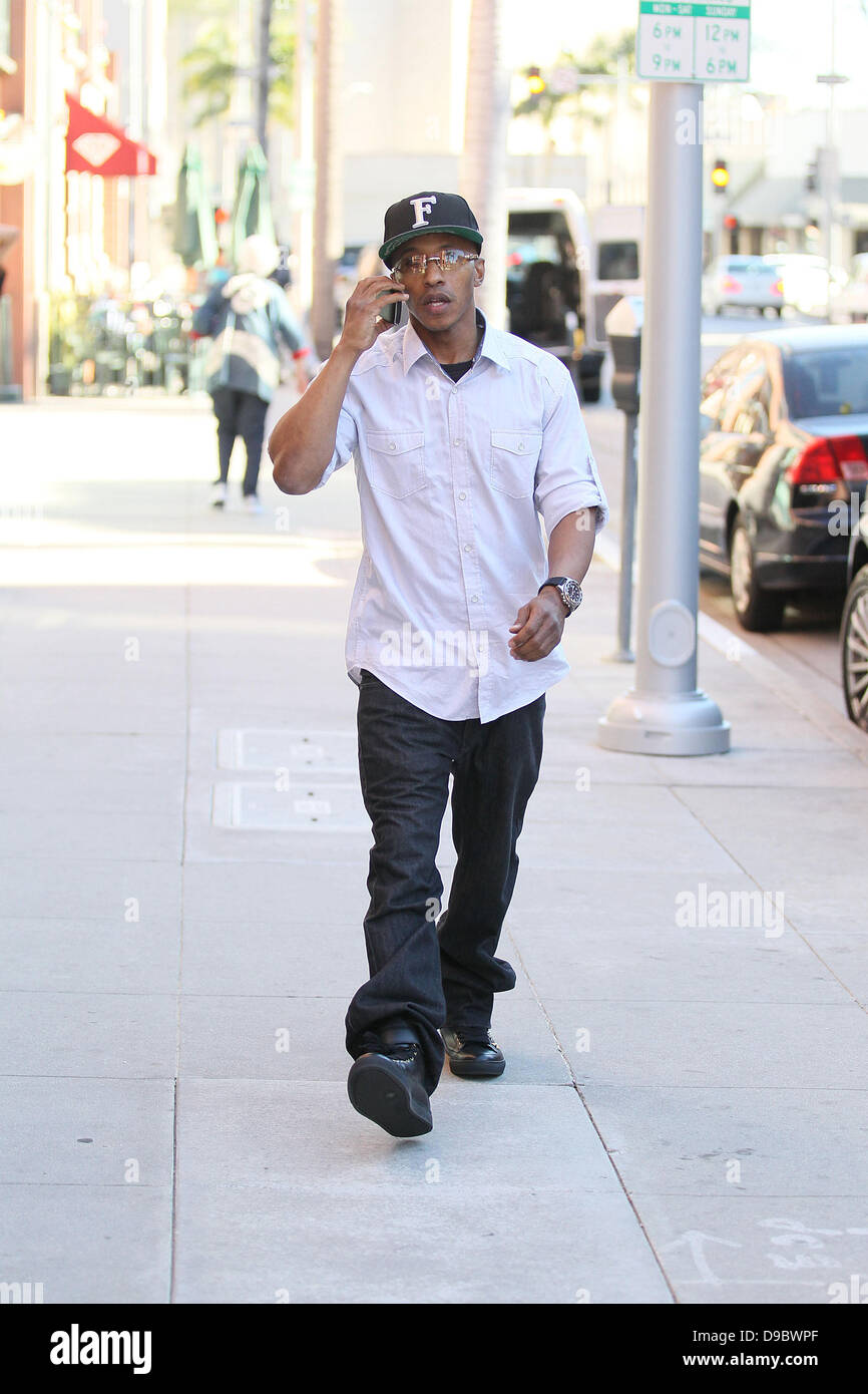 Fredro Starr real name Fredro Scruggs out and about in Beverly Hills ...