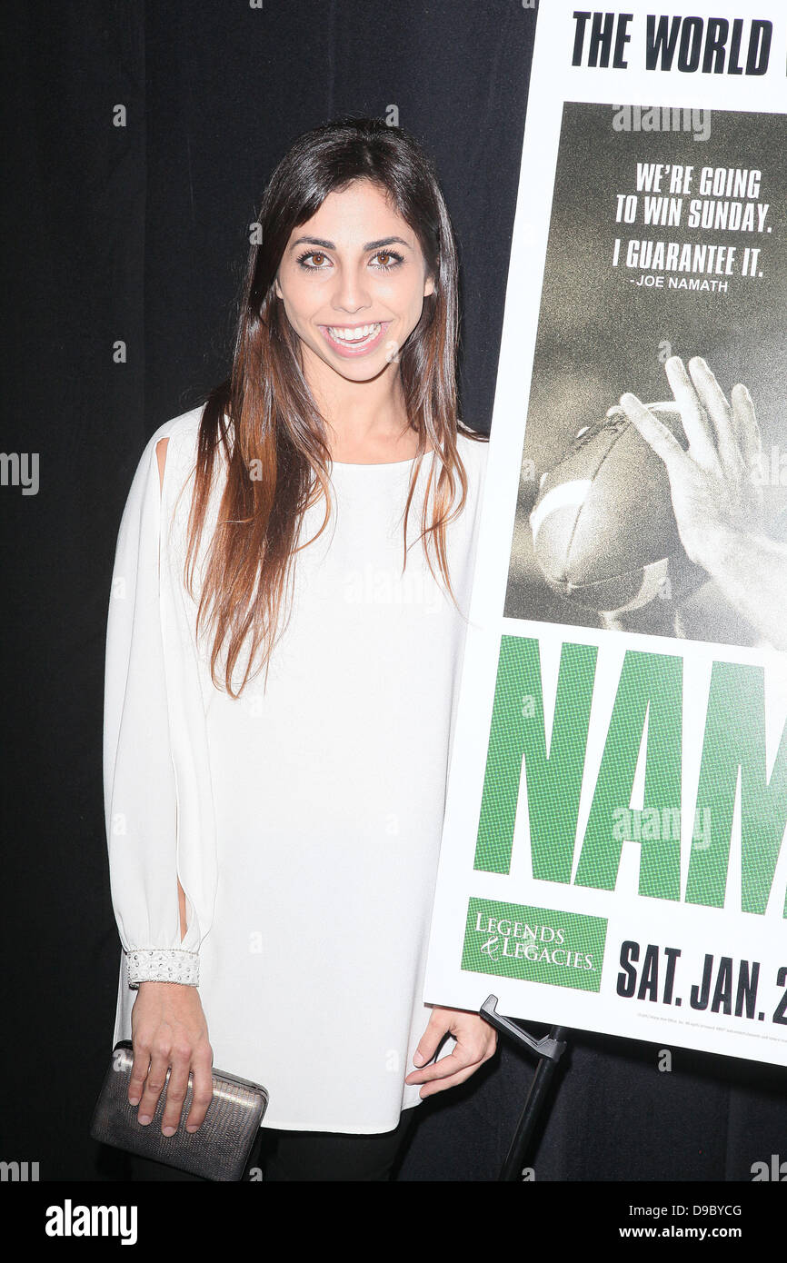 Jessica Namath, at the premiere of 'Namath' at the HBO theatre New York ...