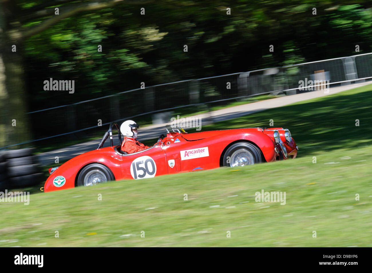 A car racing around Crystal Palace Park in London for the Motorsport at ...