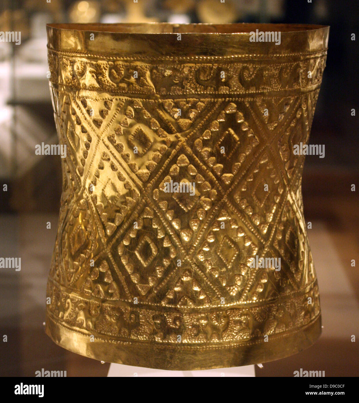 Crown. Peru: Sican (Lambayeque) 9th-11th century. Hammered gold. In the ...