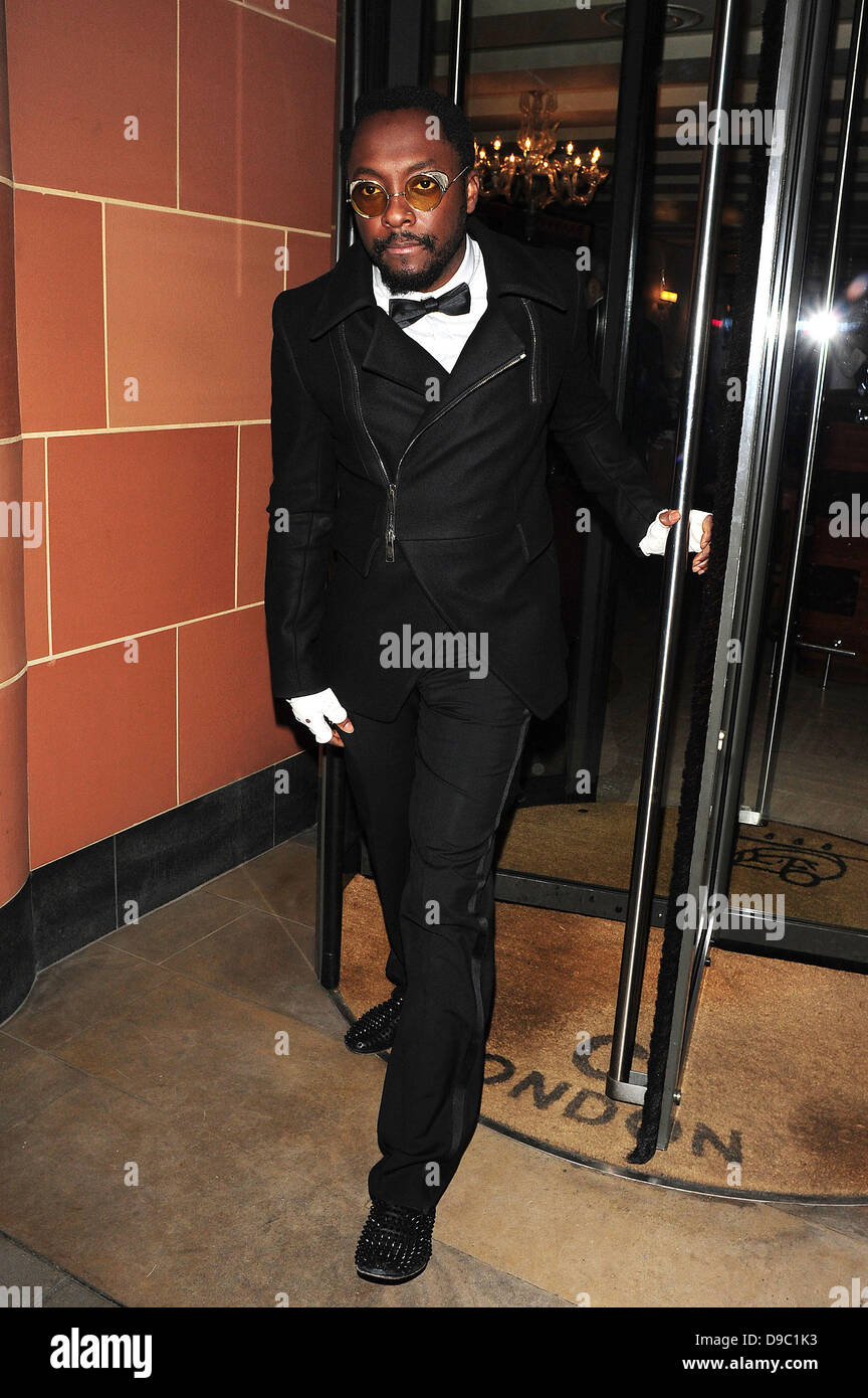 will.i.am aka William Adams of The Black Eyed Peas leaving C London ...