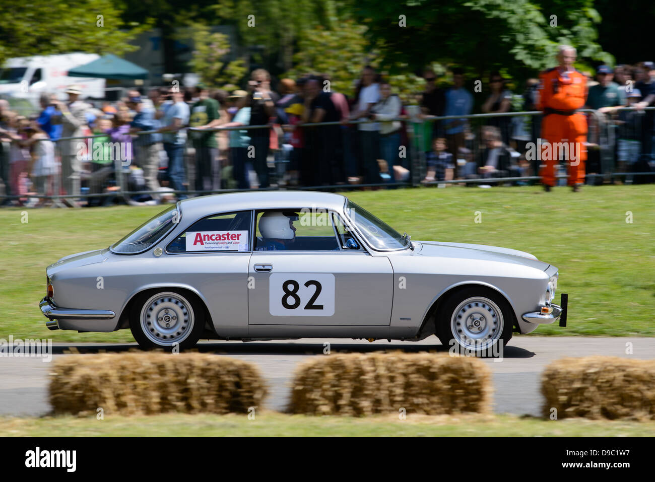 A car racing around Crystal Palace Park in London for the Motorsport at ...