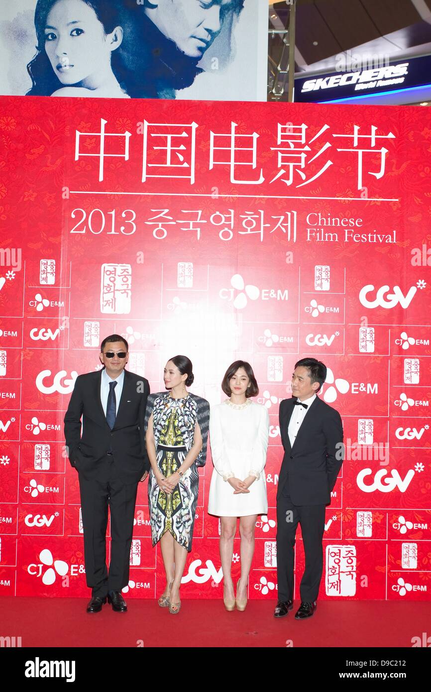 Zhang Ziyi, Tony Leung and Hye-gyo Song at opening ceremony of 2013 ...