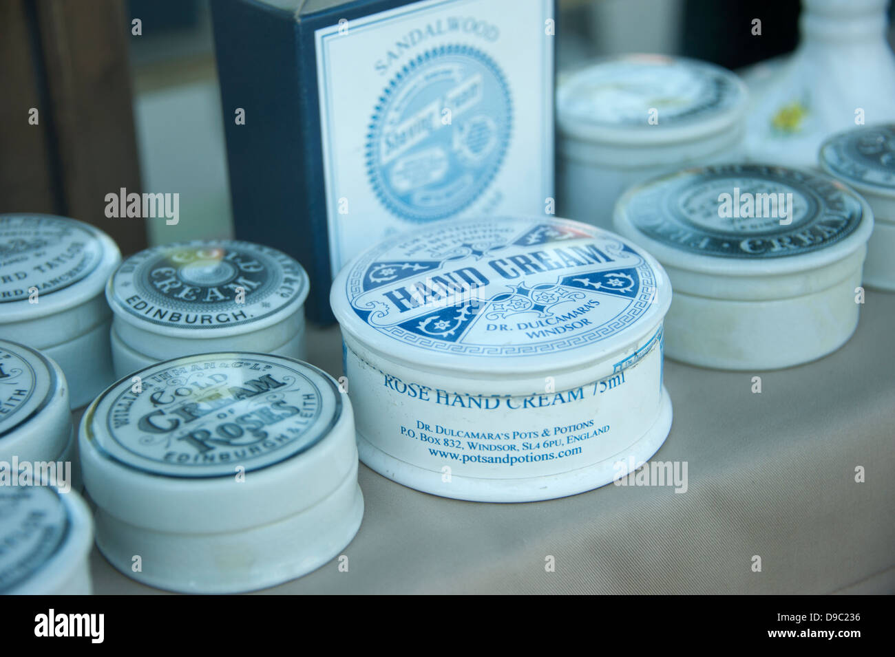 Traditional Victorian Hand Cream Pot Stock Photo - Alamy