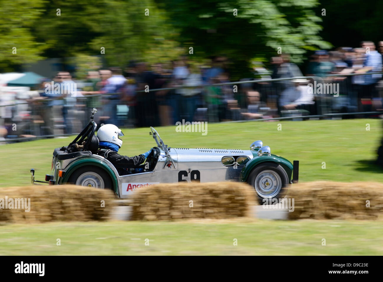 A car racing around Crystal Palace Park in London for the Motorsport at ...