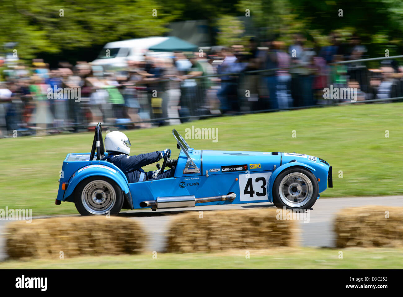 A car racing around Crystal Palace Park in London for the Motorsport at ...