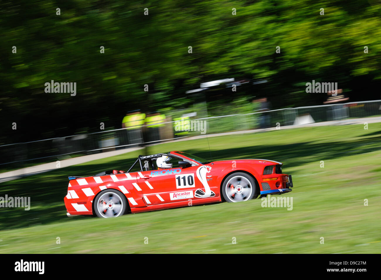 A car racing around Crystal Palace Park in London for the Motorsport at ...