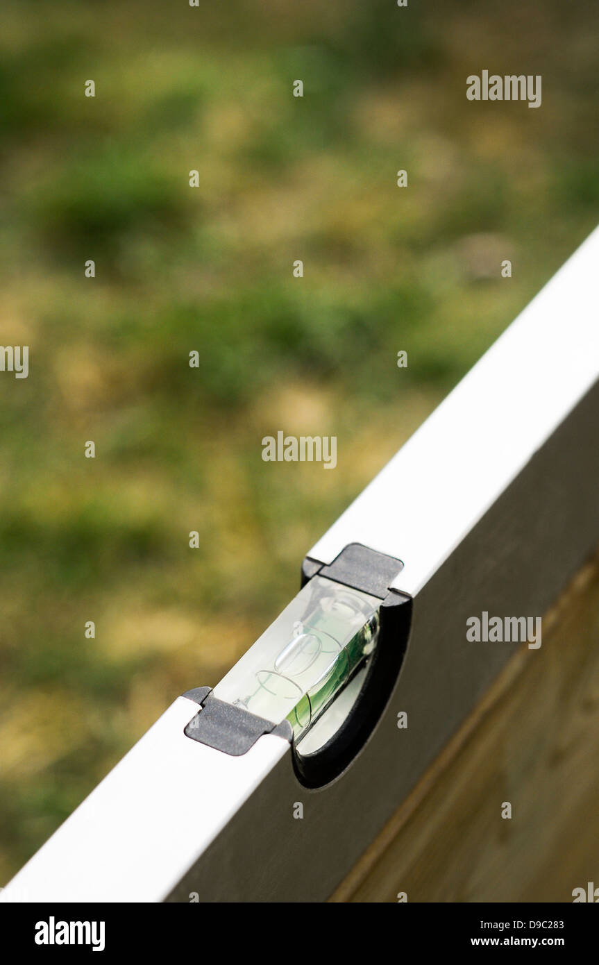 Spirit level in balance Stock Photo - Alamy