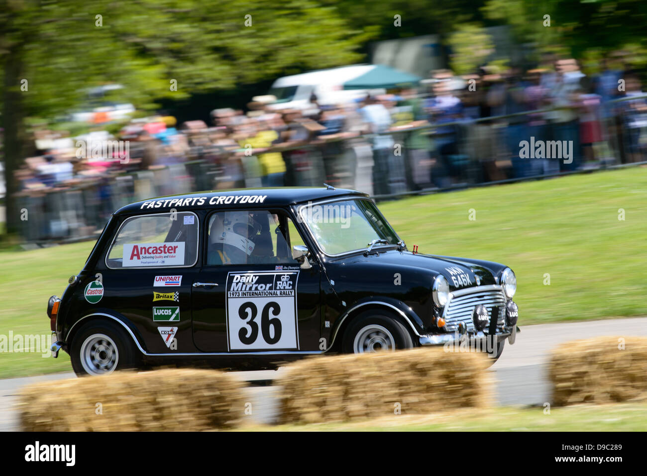 A car racing around Crystal Palace Park in London for the Motorsport at ...