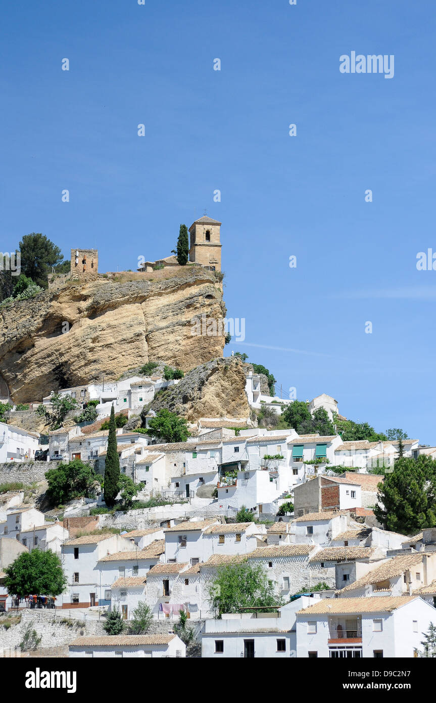 A church on a hill overlooking Montefrio Stock Photo - Alamy
