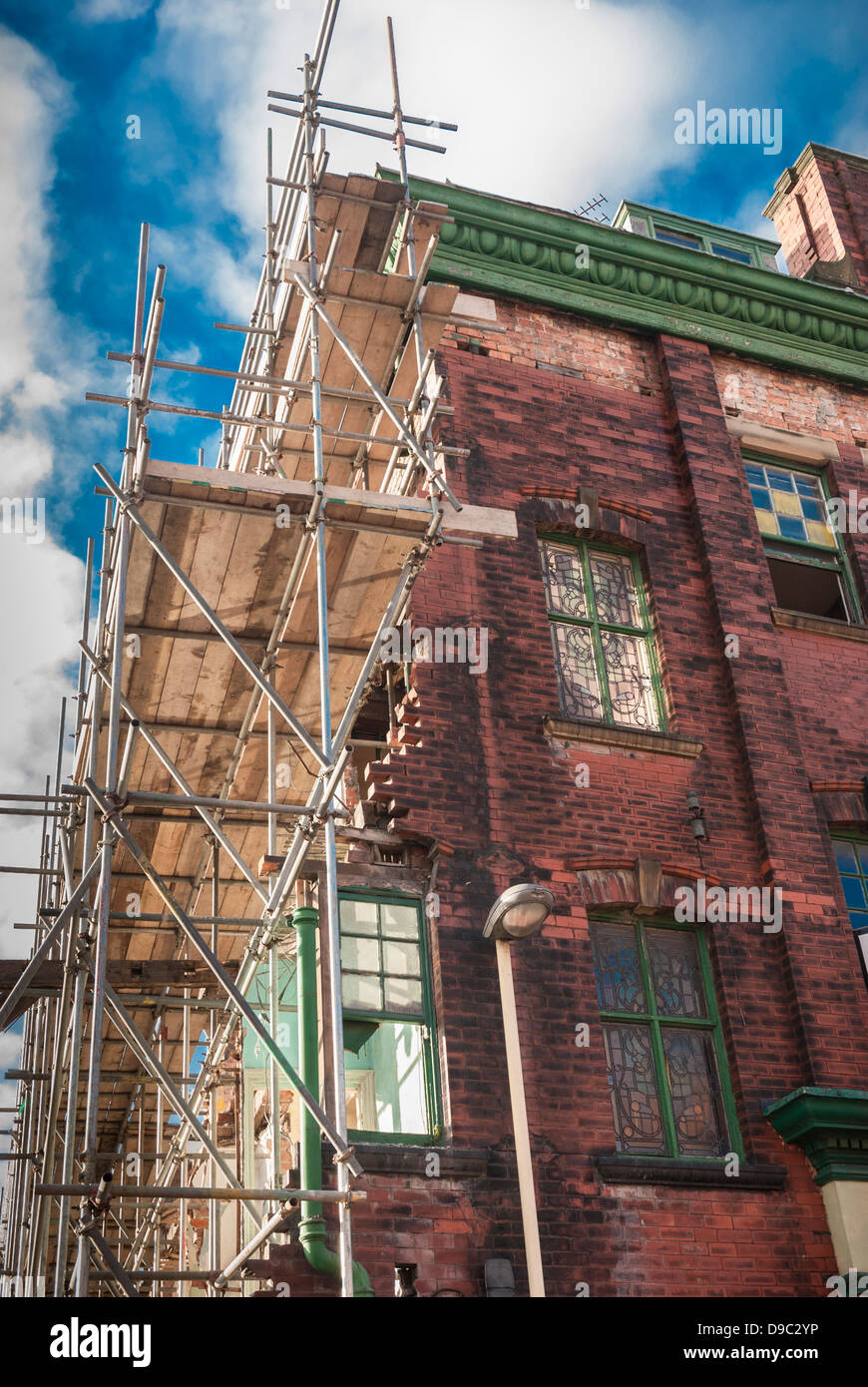 Victorian house undergoing major reconstruction Stock Photo - Alamy
