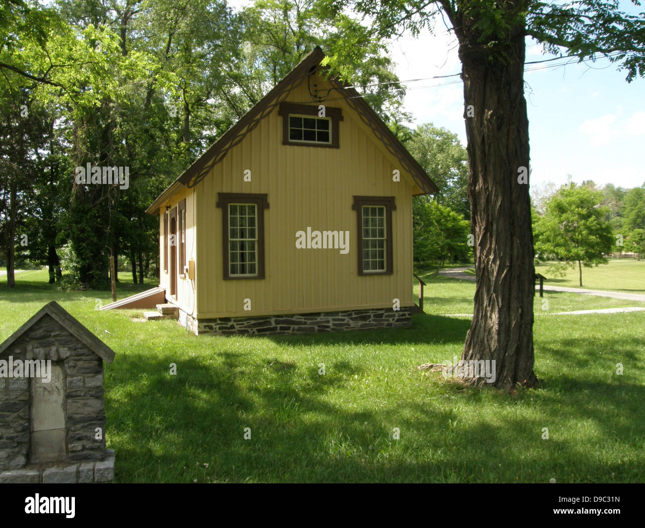 Martin Van Buren National Historic Site, located in Kinderhook, New York, preserves the home of ...