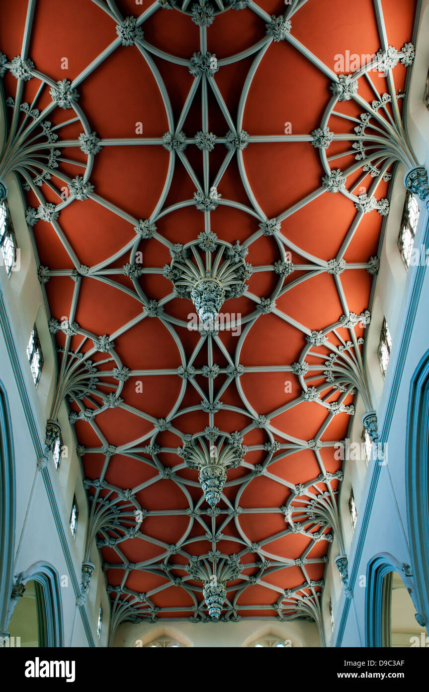 St. Matthew`s Church ceiling, Walsall, West Midlands, England, UK Stock ...