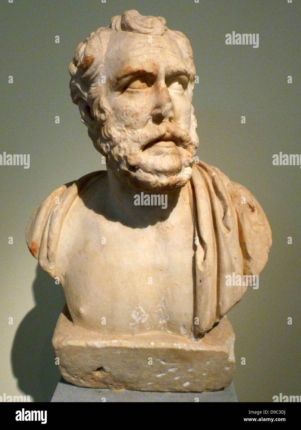 Portrait bust of the philosopher Polemon. Pentelic marble. Found in ...
