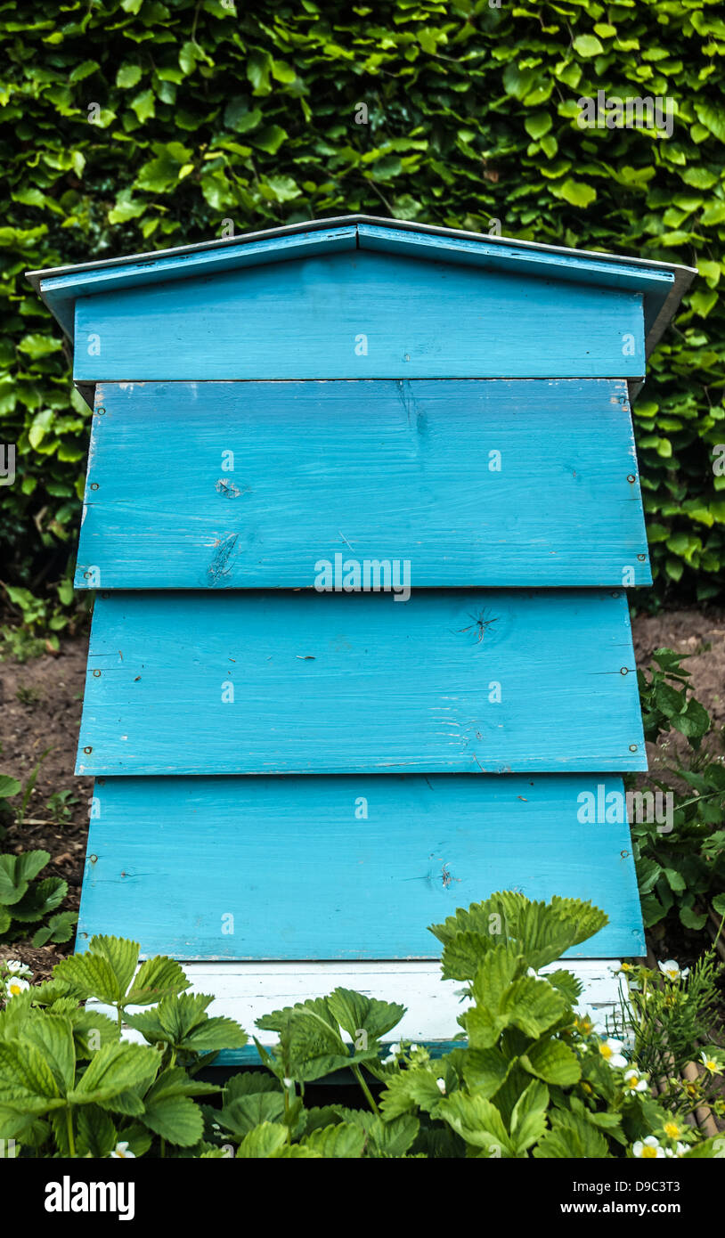 Wooden beehive hi-res stock photography and images - Alamy