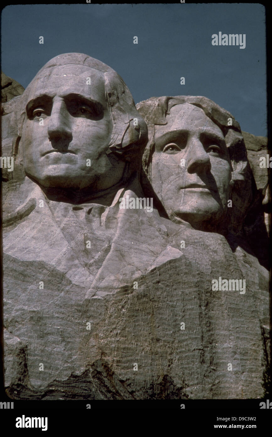 Mount Rushmore National Memorial in South Dakota features the colossal ...