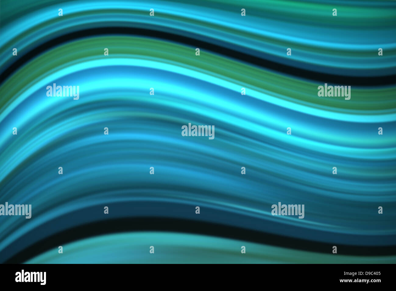 Abstract blue and green wave background Stock Photo - Alamy