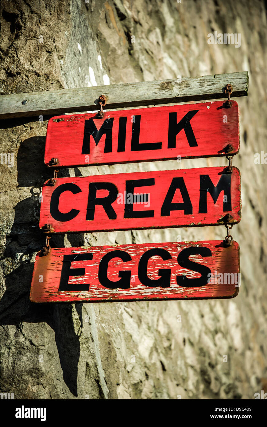 Old Milk Sign High Resolution Stock Photography and Images - Alamy