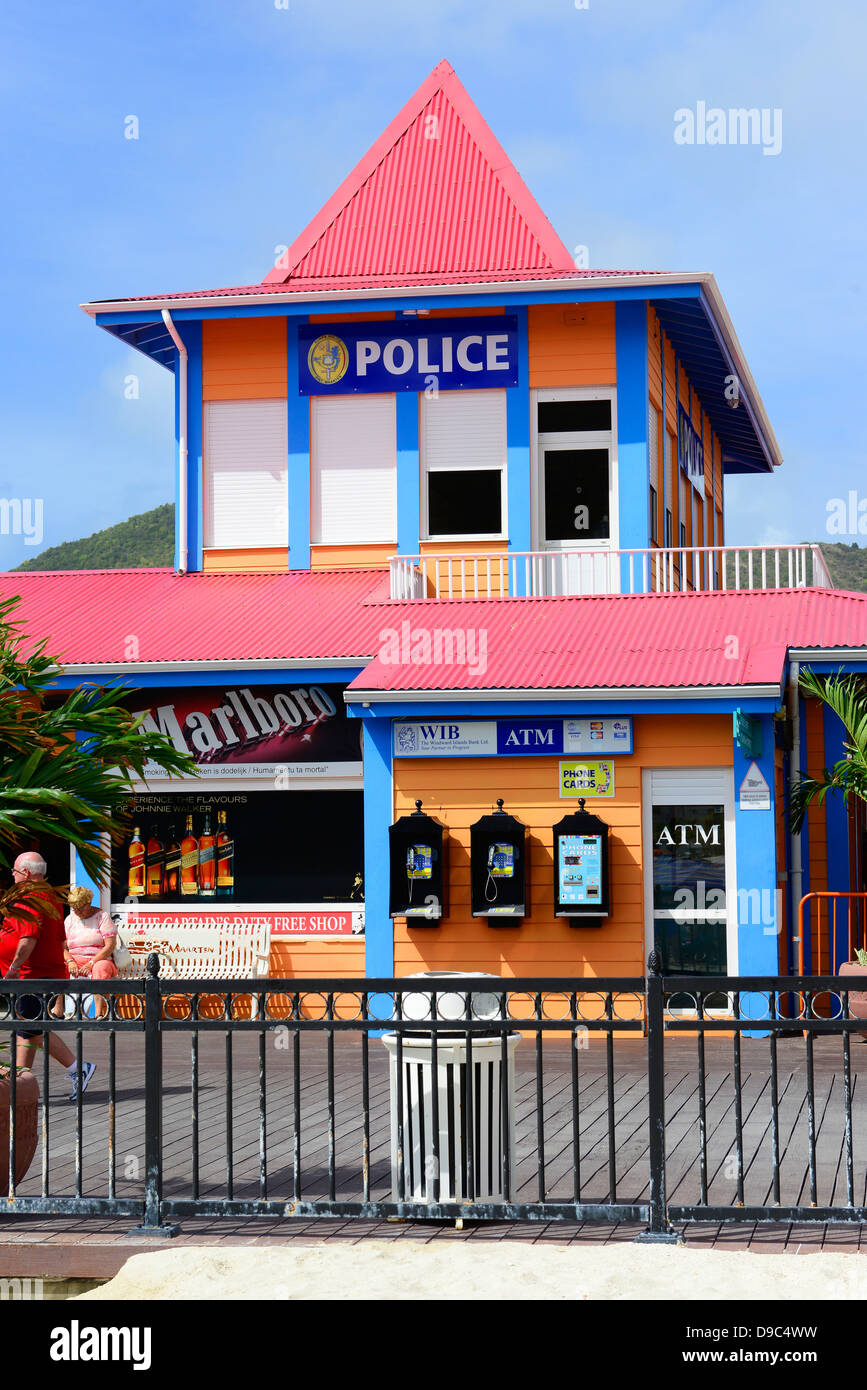 Police Station St. Martin Maarten Caribbean Island Netherland Antilles ...