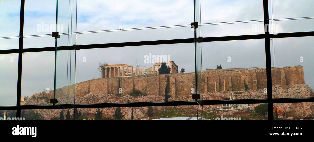 Views of the Acropolis, the ancient citadel located on a high rocky ...