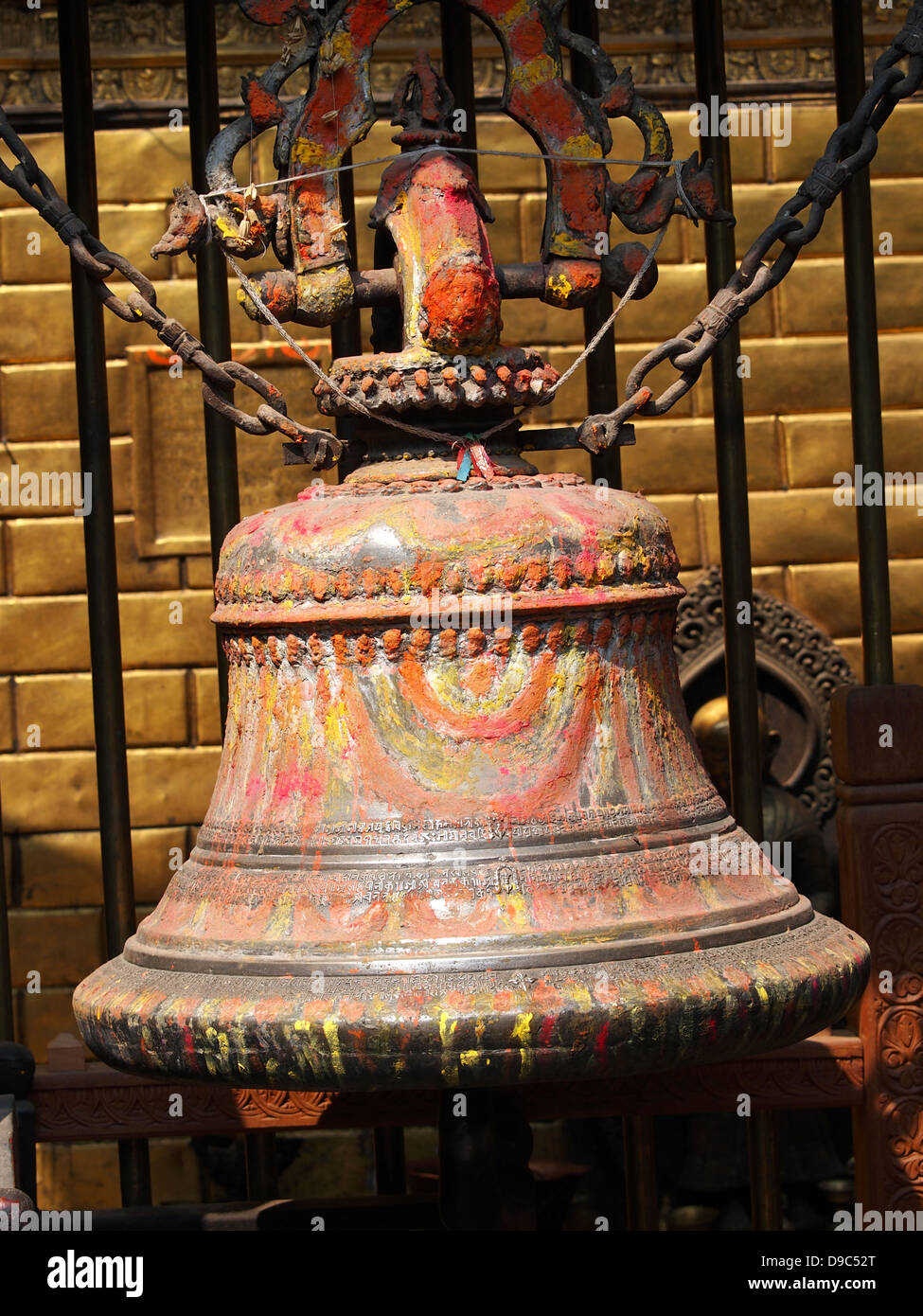 prayer bell in golden temple,pathan Nepal Stock Photo - Alamy