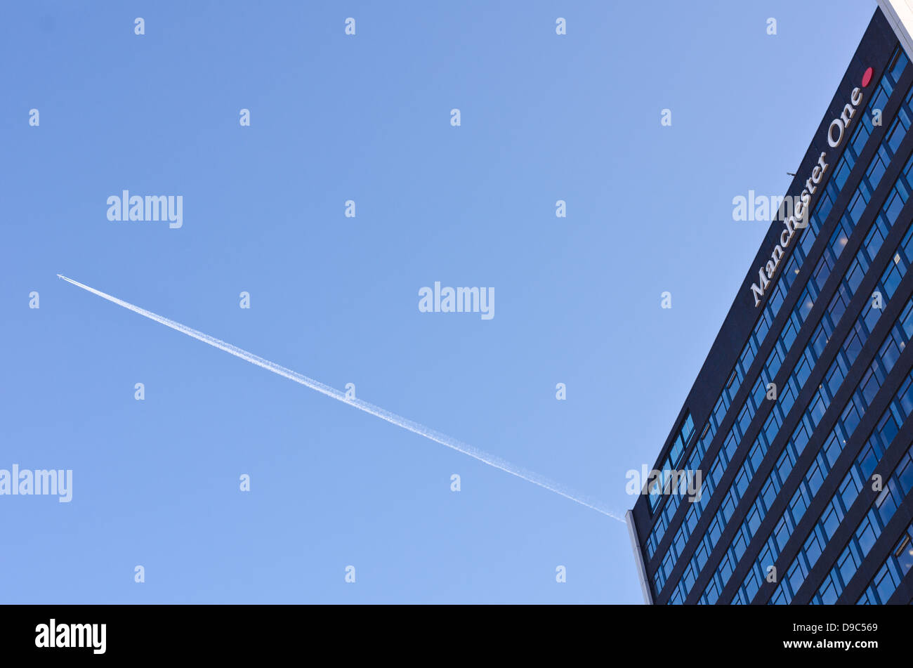 The Manchester One building on Portland Street in Manchester, UK Stock ...