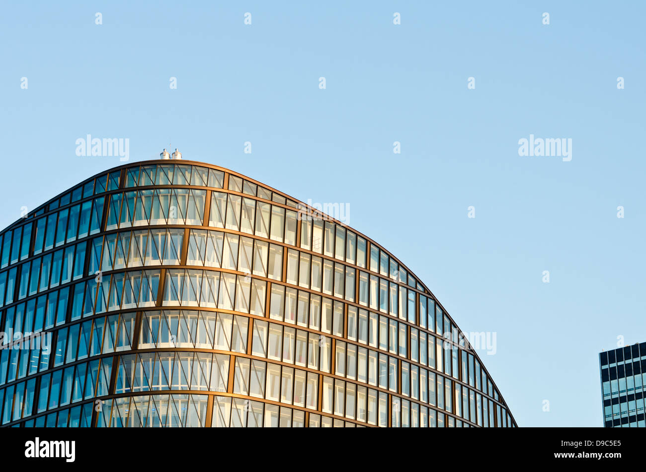 The new Co-Operative building in Angel Square, Manchester with the Old ...